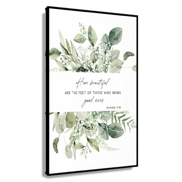 Romans 10 15 Bible Verse Wall Art Christian Wall Art Scripture Wall Art ...