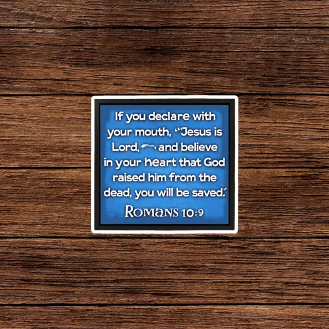 Romans 10:9 Christian Wall Art - Declare Jesus Is Lord And Be Saved ...