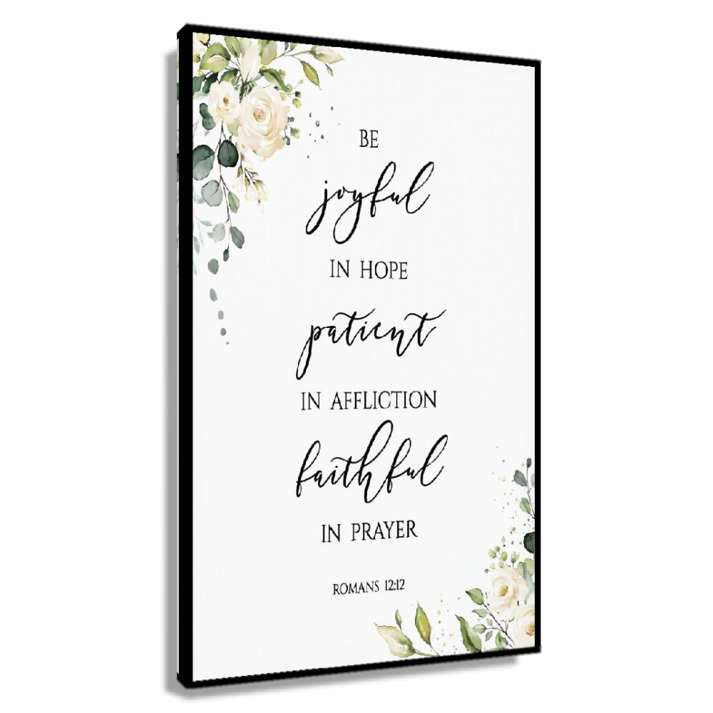 Romans 12 12 Be Joyful in Hope Bible Verse Printable Wall Art ...