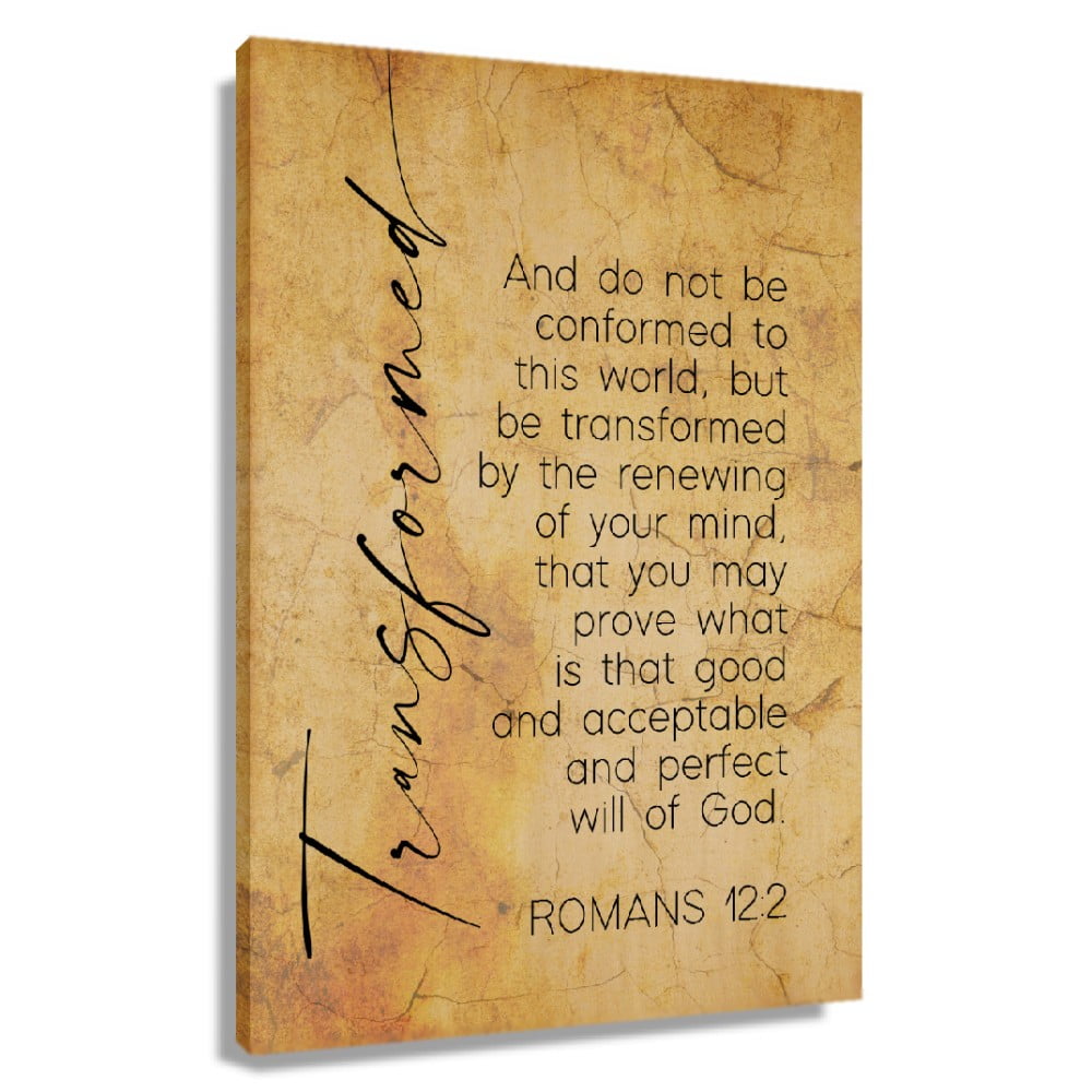 Romans 12 2 Bible Scripture Wall Art Bible Poster Landscape Giclee ...