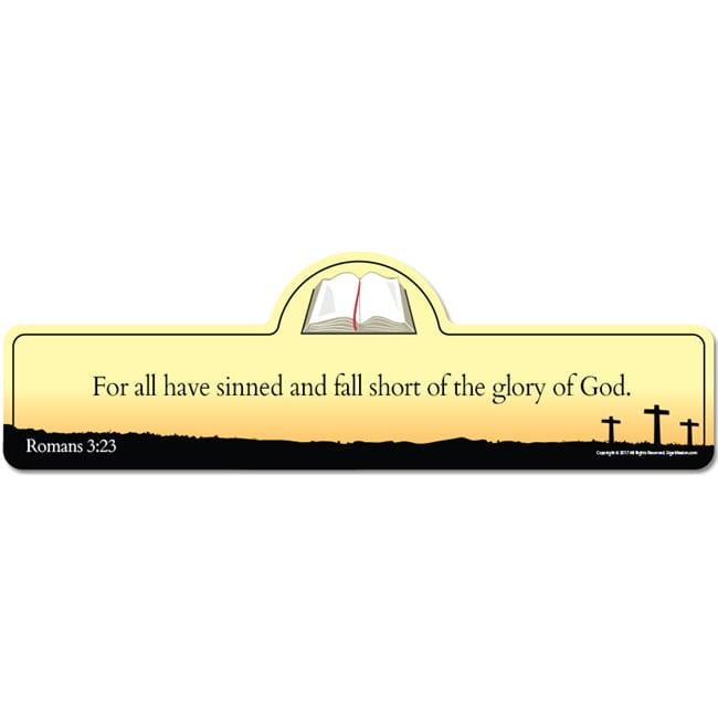 Romans 3-23 Bible Verse Sign - Walmart.com