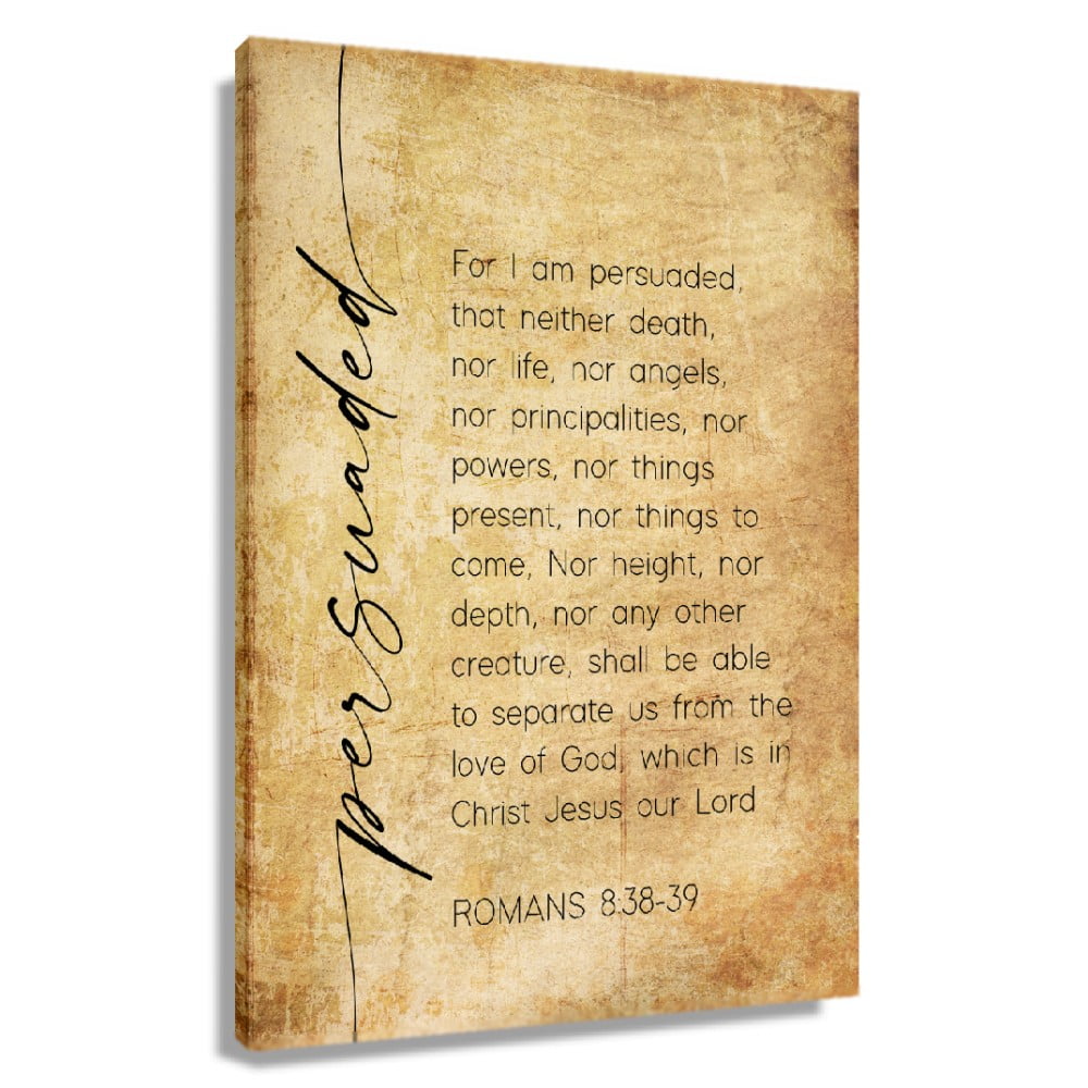 Romans 8 38-39 Bible Quote Wall Art Scripture Posters Poster Nature ...