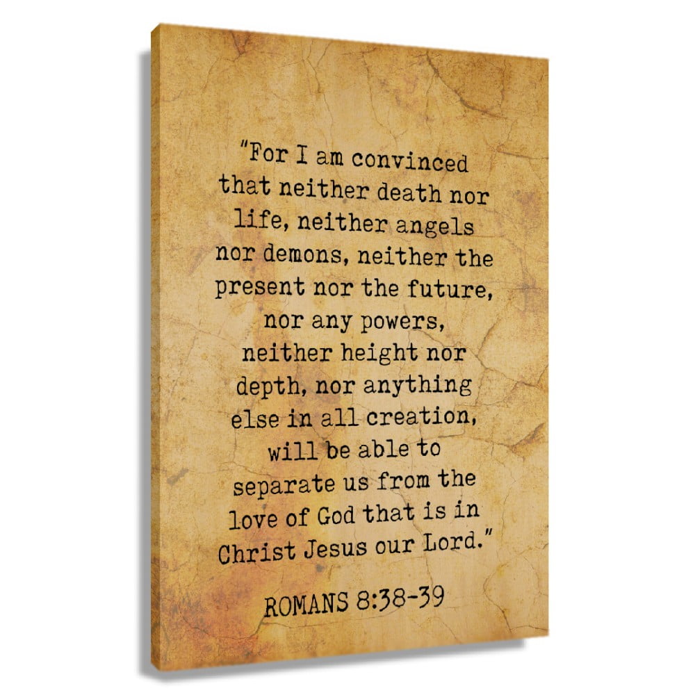 Romans 8 38-39 Bible Scripture Wall Art Bible Poster Decoration ...
