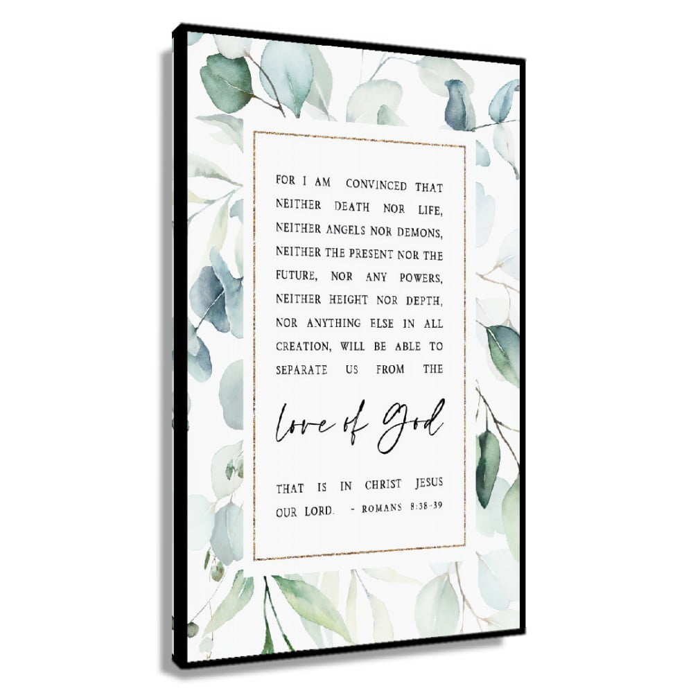 Romans 8 38-39 Love of God Bible Verse Printable Wall Art, Scripture ...