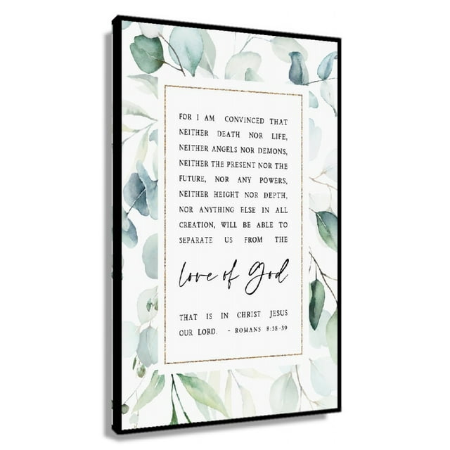 Romans 8 38-39 Love of God Bible Verse Printable Wall Art, Scripture ...