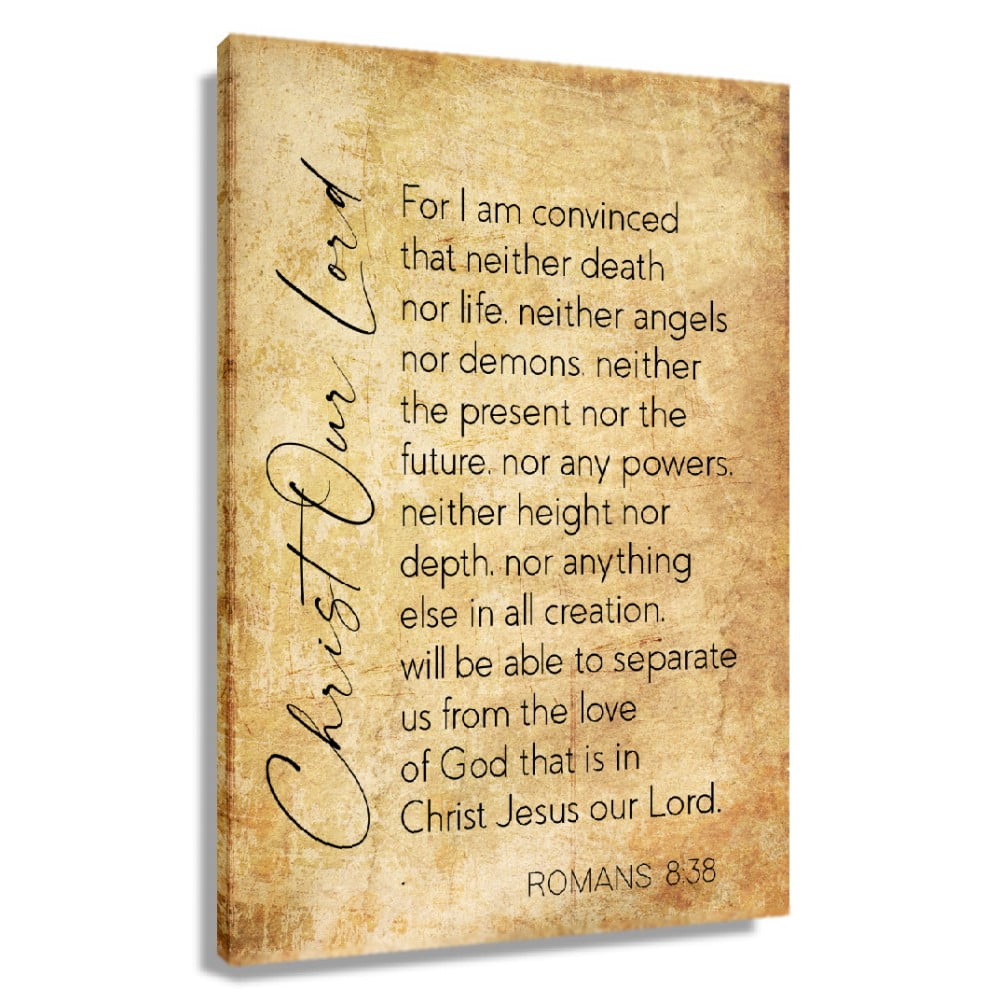 Romans 8 38 Bible Quote Wall Art Scripture Posters Poster Pictures ...