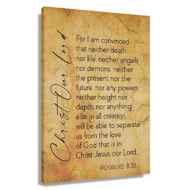 Romans 8 38 Bible Scripture Wall Art Bible Poster Pictures Canvas Decor ...