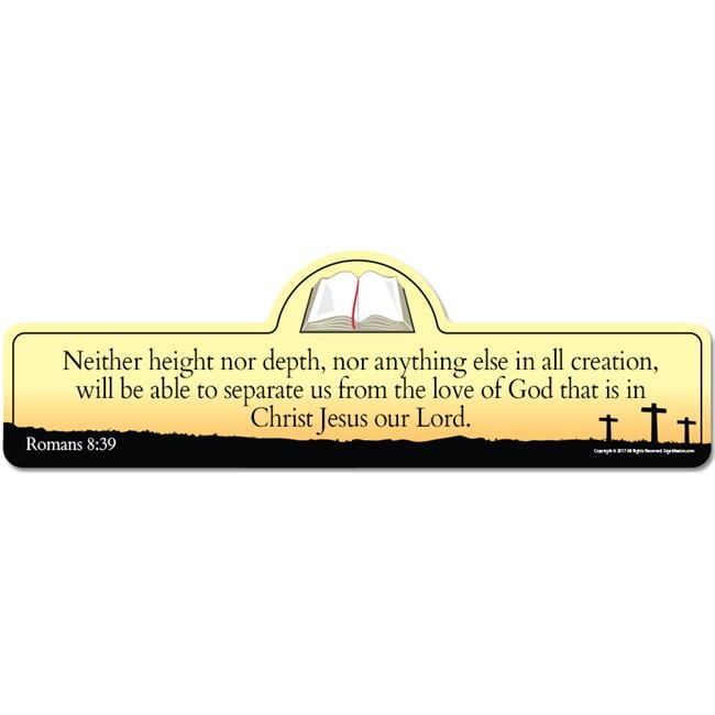 Romans 8-39 Bible Verse Sign - Walmart.com