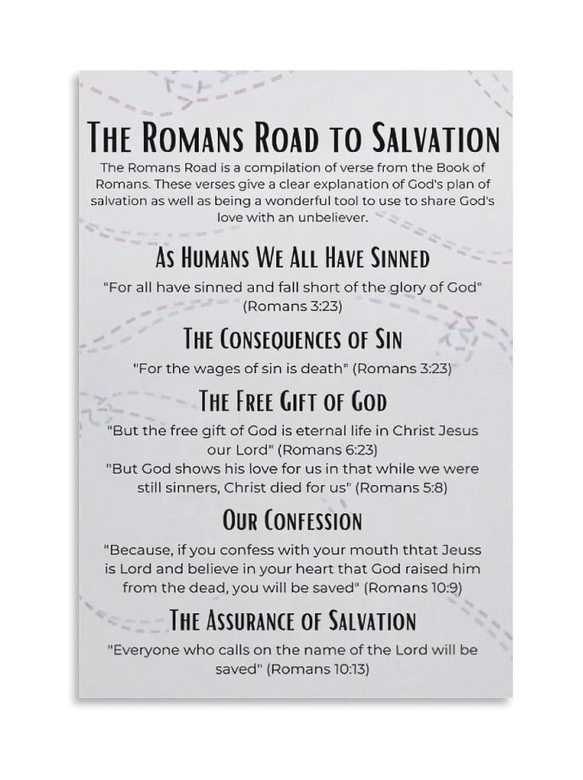 Inspiring Romans Road To Salvation Verses Pictures