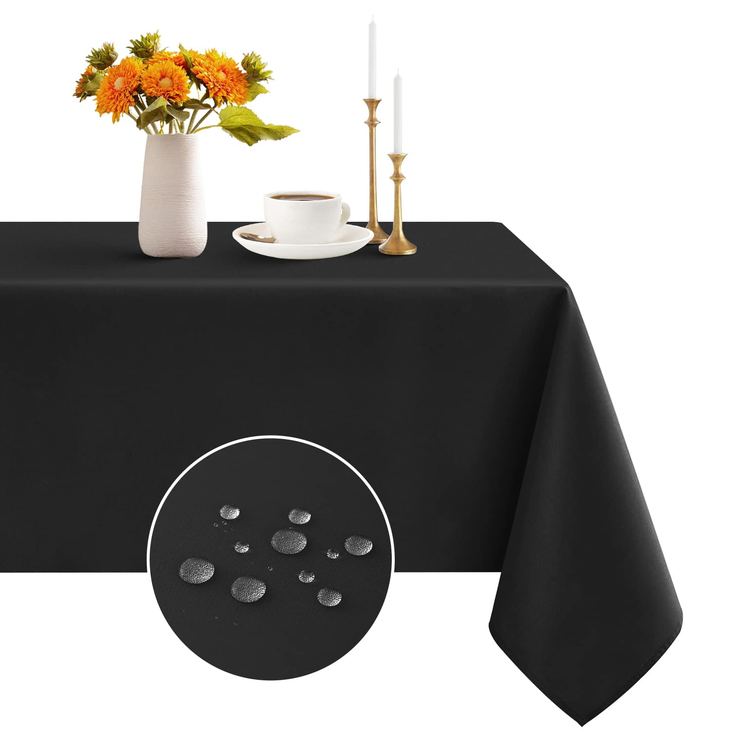 Romanstile Rectangle Tablecloth 60x102 inch Stain and Wrinkle Resistant ...
