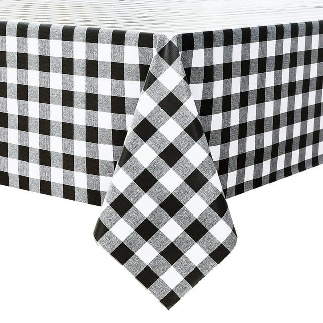 Romanstile Rectangle Tablecloth Vinyl Tablecloths Waterproof Stain ...