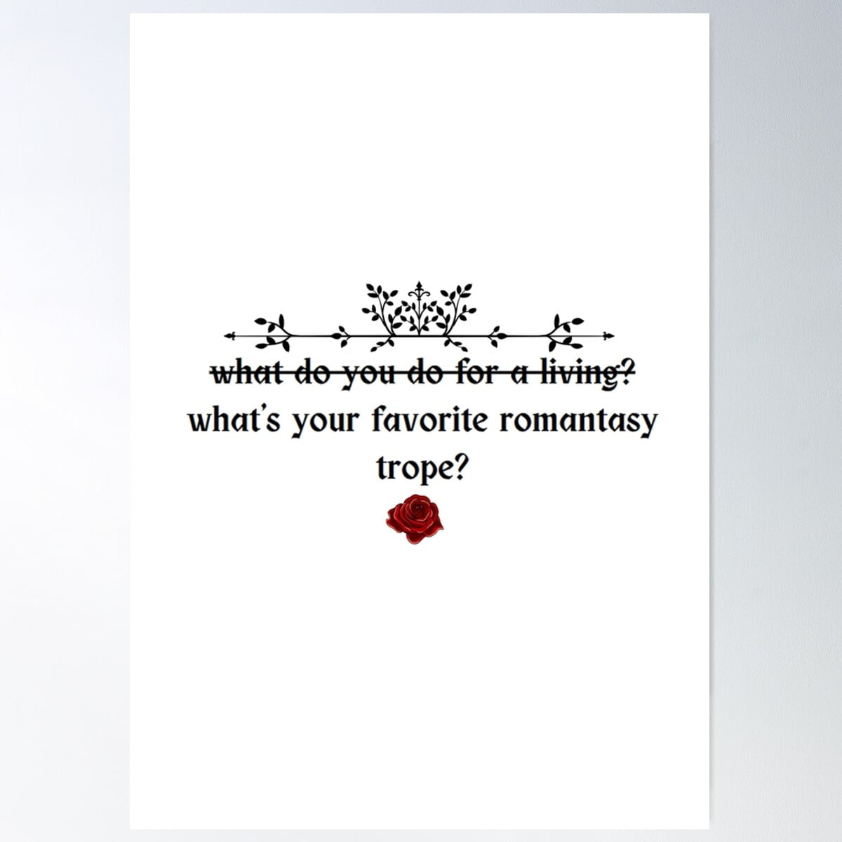Romantasy Trope Poster Wall Art, Modern Wall Decor For Living Room ...