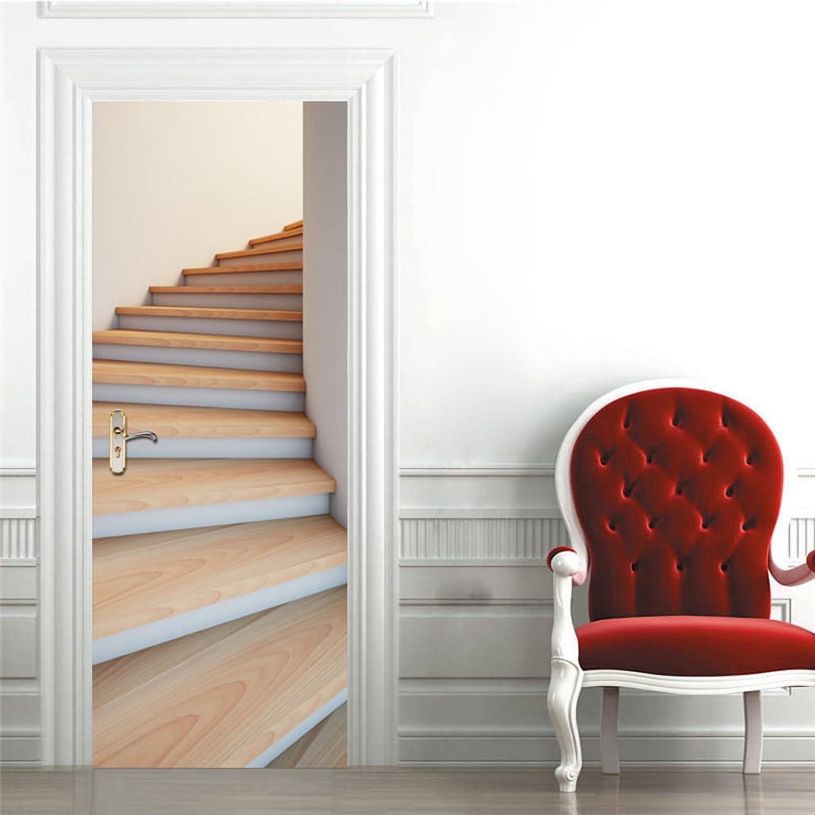 Romantic 3D Door Sticker Home Design Decor Wallpaper on the Doors Self ...