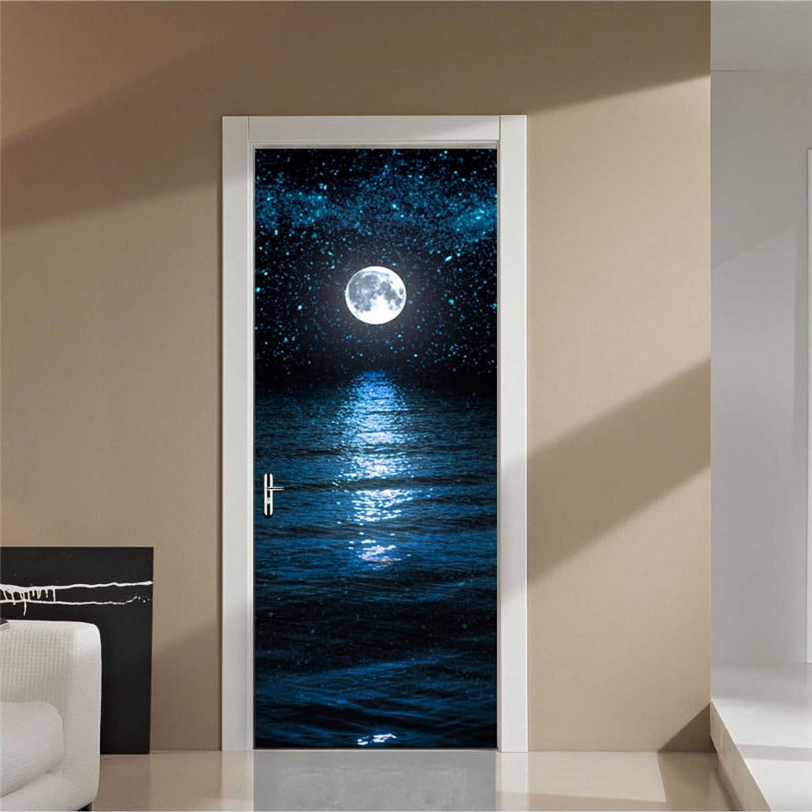 Romantic 3D Door Sticker Home Design Decor Wallpaper on the Doors Self ...