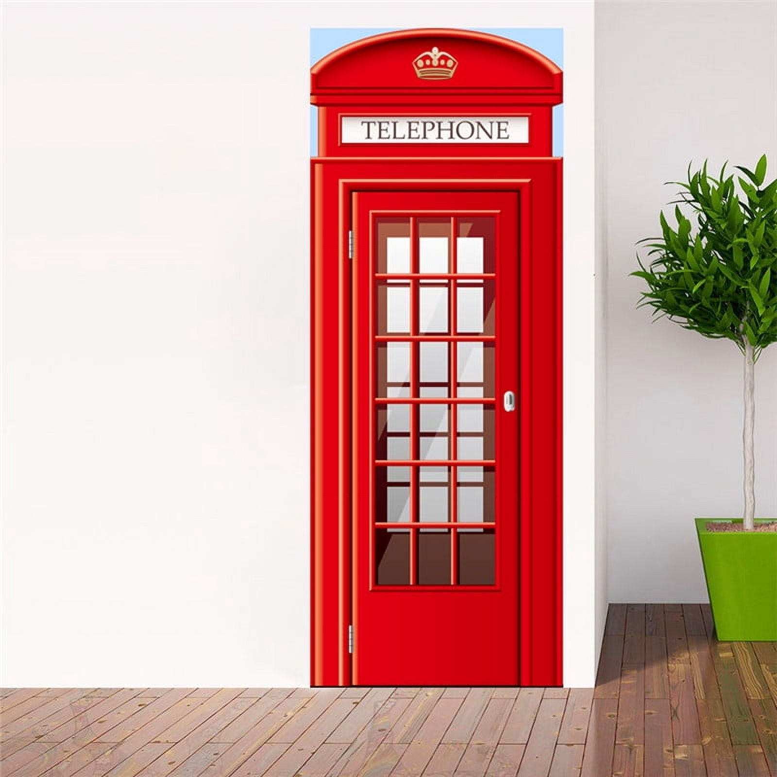 Romantic 3D Door Sticker Home Design Decor Wallpaper on the Doors Self ...