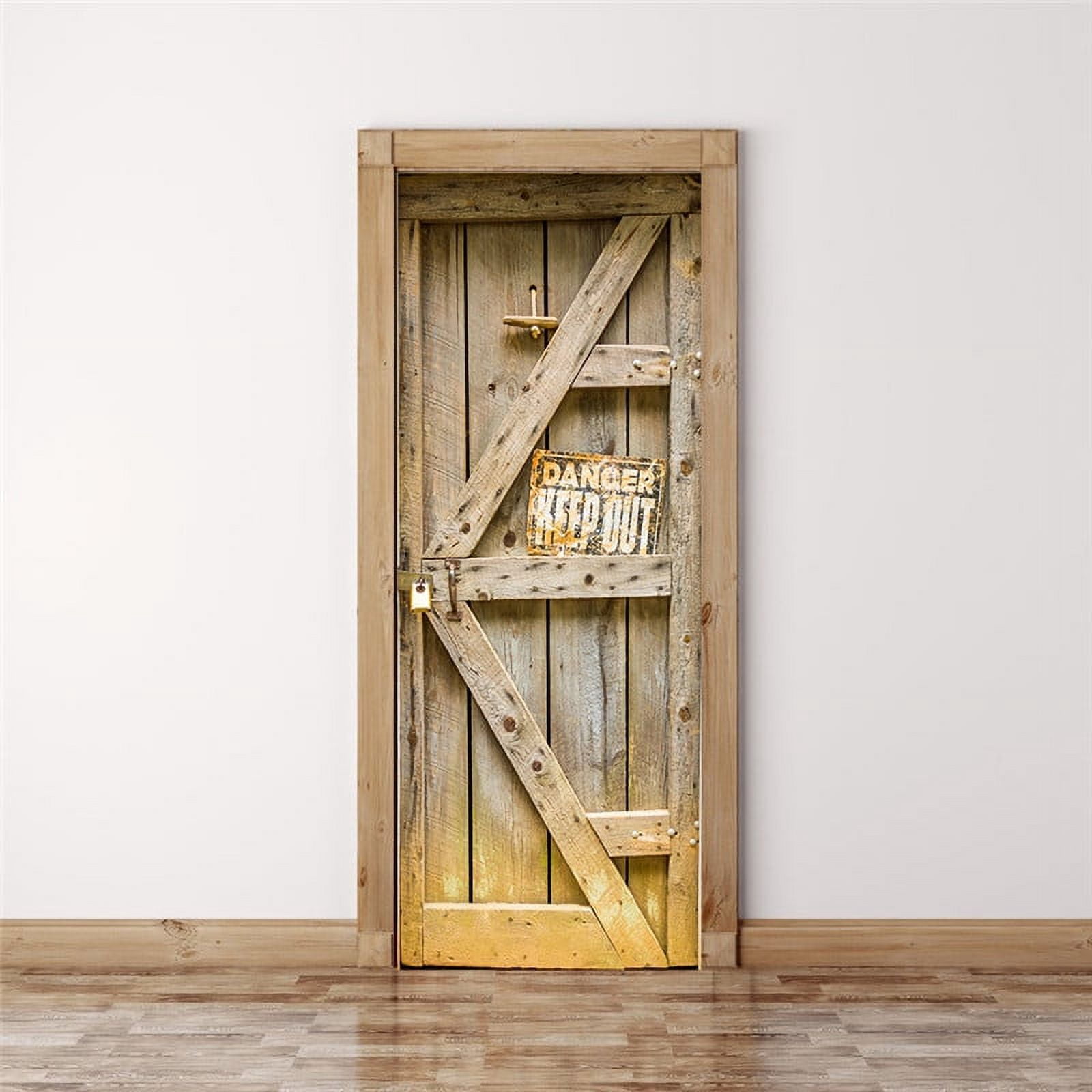 Romantic 3D Door Sticker Home Design Decor Wallpaper on the Doors Self ...