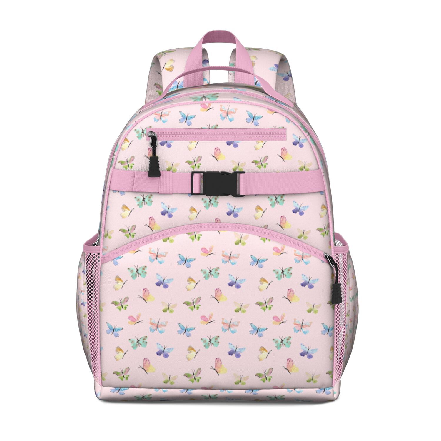 Romantic Butterfly Theme Backpack - Waterproof Commuter Bag with ...