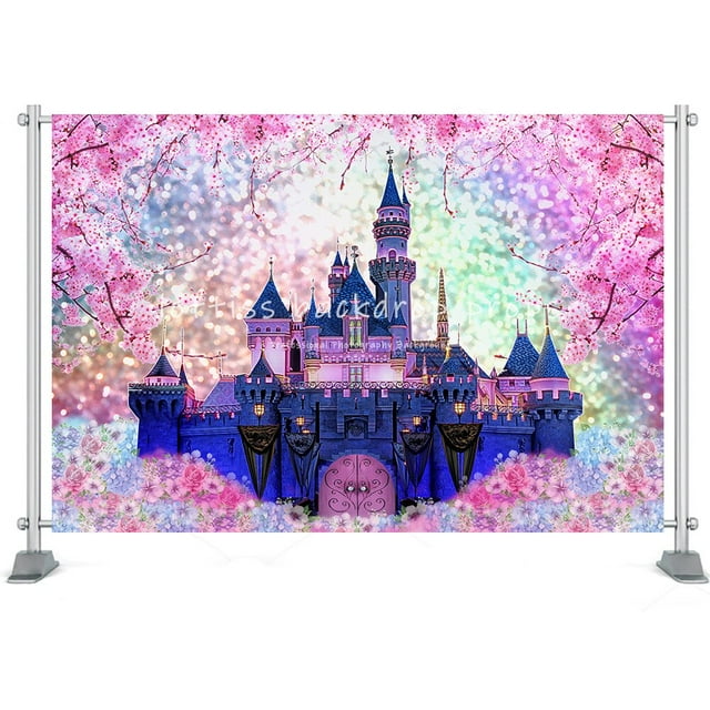 Romantic Castle Background ss Kids Birthday Party Props Baby ...