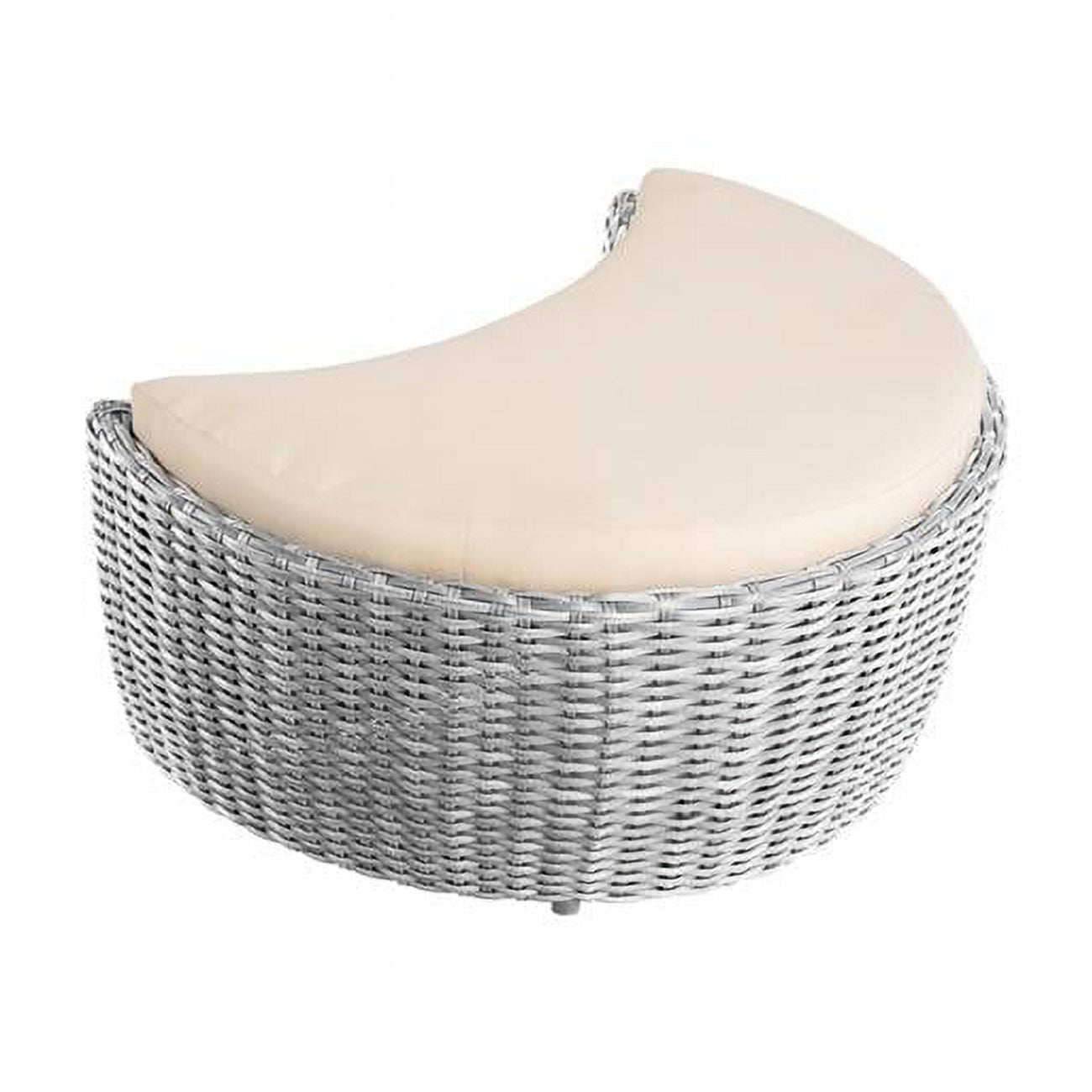 Romantic Collection outdoor harvest moon shape Ottoman - Walmart.com