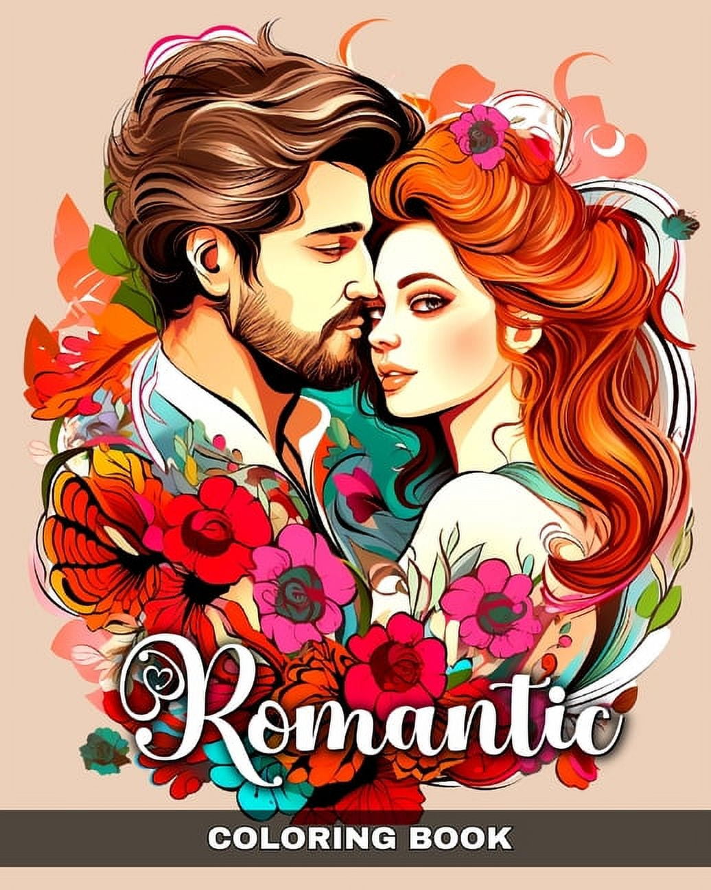 Romantic Coloring Book: Couples Coloring Pages for Adults and Teens ...