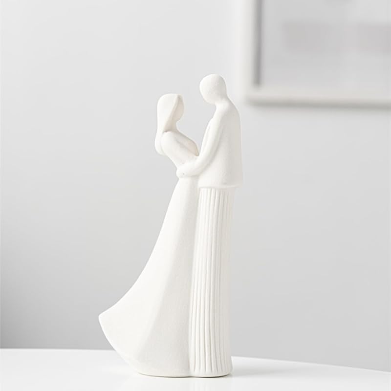 Romantic Couple Sculpture,Hugging Couple Ceramics Statues,Home Decor ...