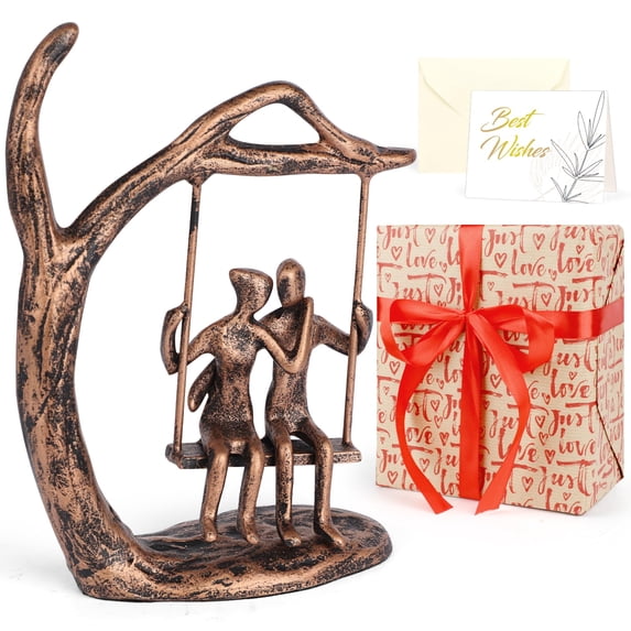 Romantic Couple Statue Anniversary Wedding Gifts for Her Him, Antique ...