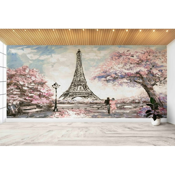 Romantic Couple Wall Print, Landmark Wall Decor, Wallpaper Wall Art ...