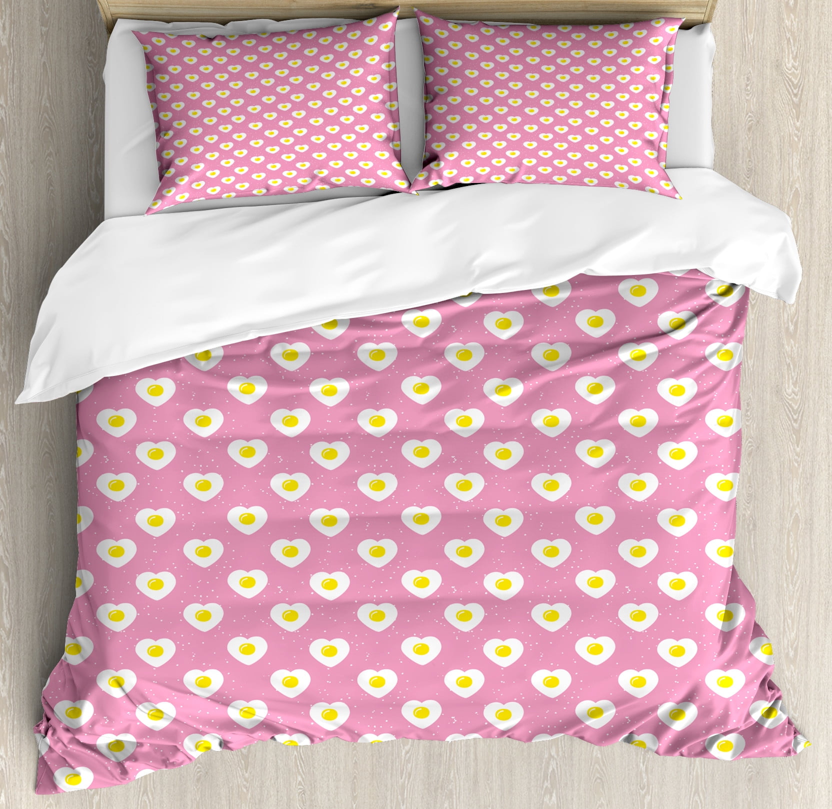 Romantic Duvet Cover Set, Morning Along Sunny Side up Eggs Inside ...