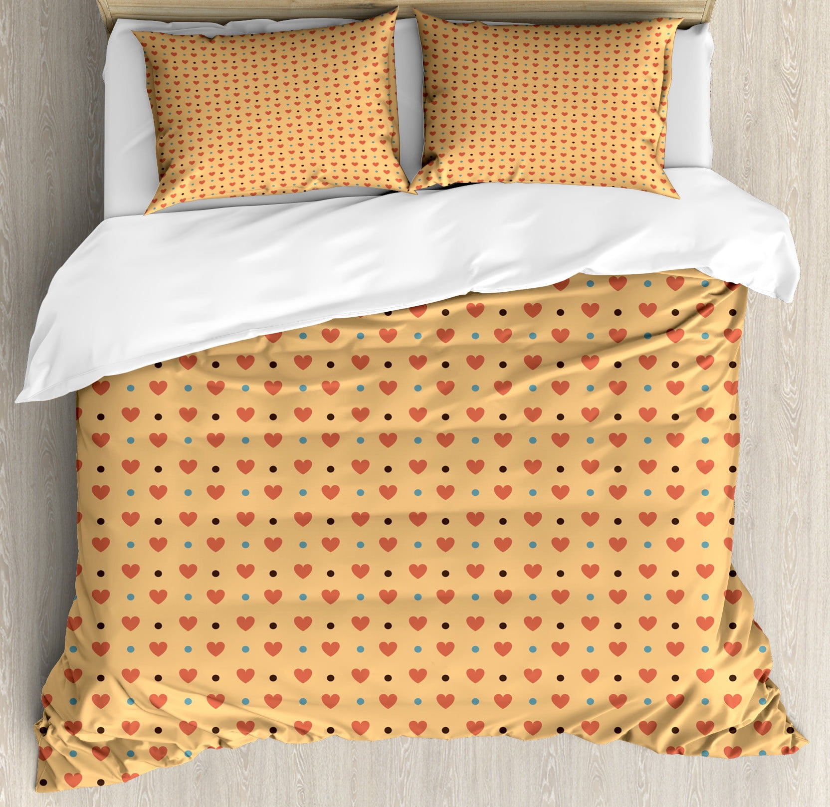 Romantic Duvet Cover Set, Valentines Day Inspired Love Couple Sign ...