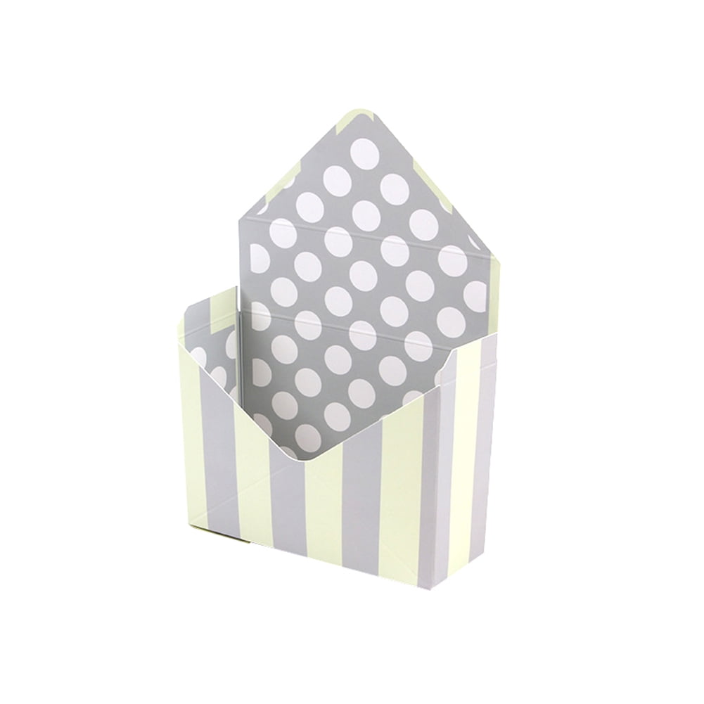 Romantic Envelope Stripe Flower Bouquet Paper Packing Box Holder ...