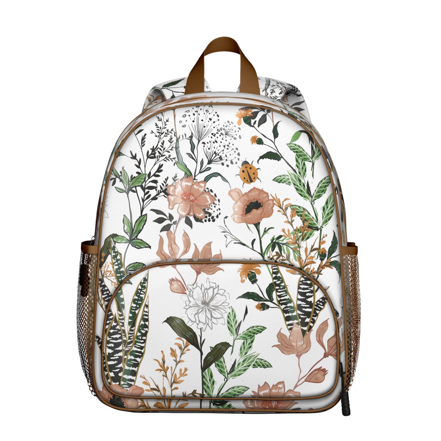 Romantic Farmhouse Floral Backpack - Spine-Friendly & Waterproof ...