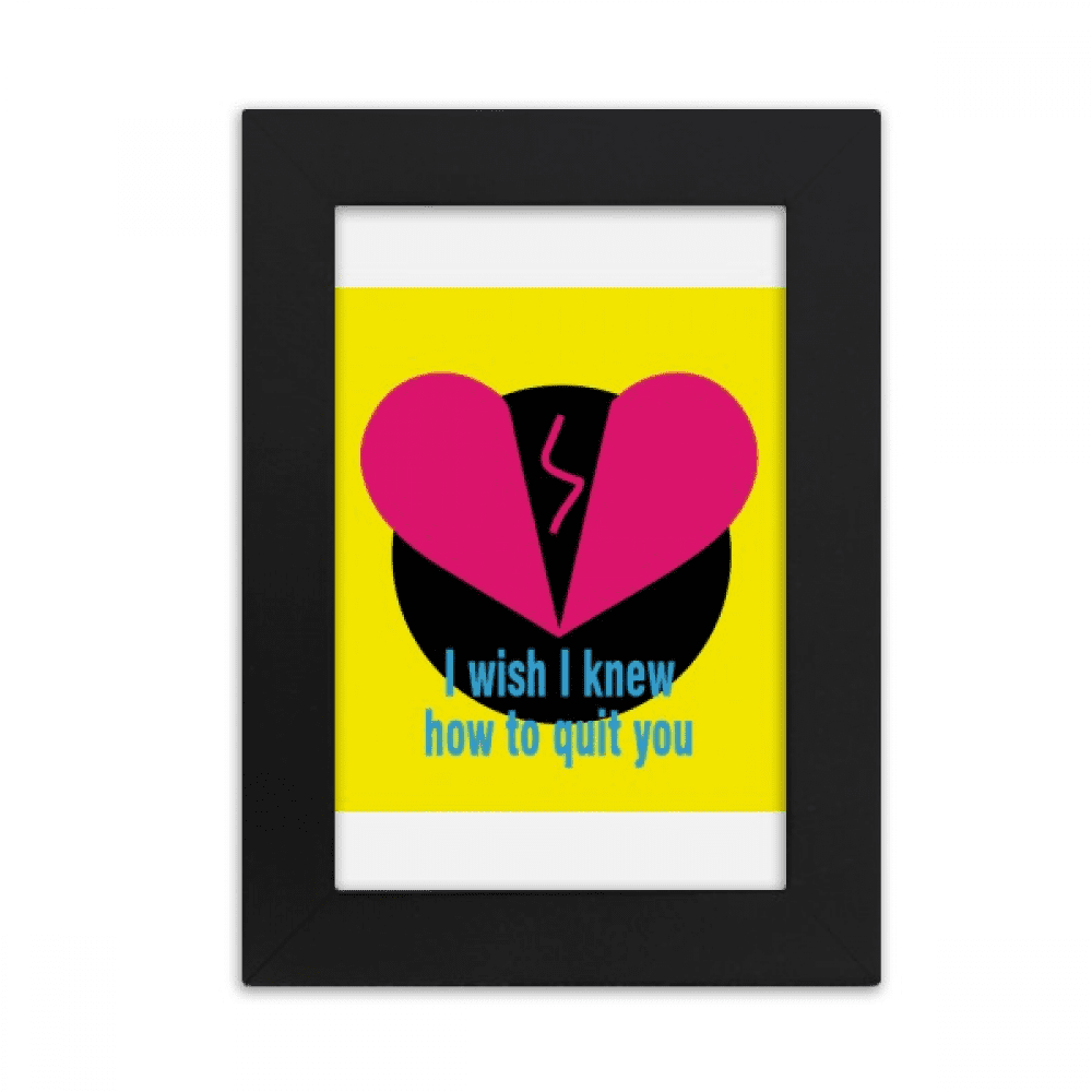 Romantic Film Classical Words Desktop Photo Frame Picture Display Art ...