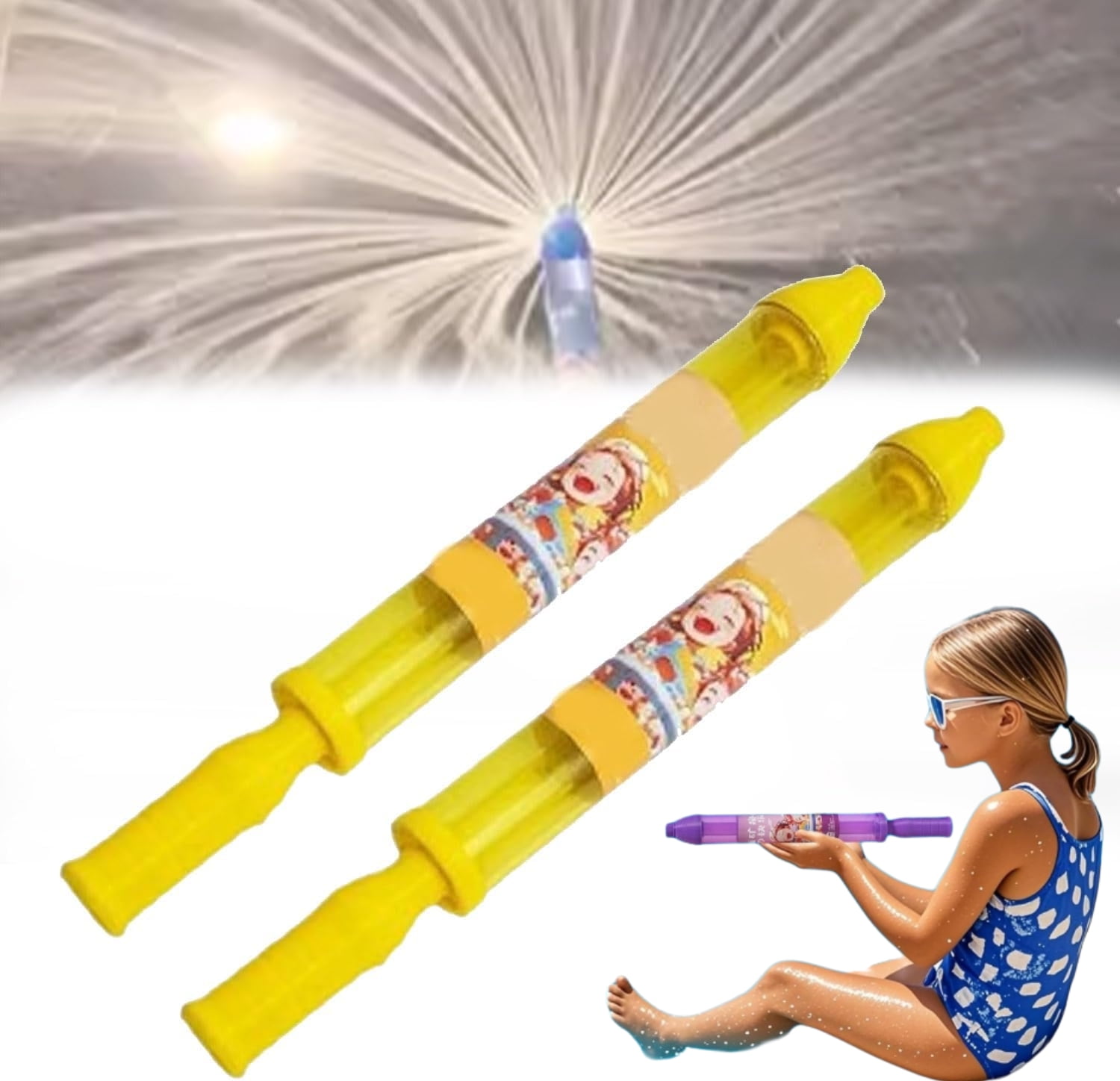 Romantic Firework Style Water Spray Toy for Couples, Firework Water Gun ...