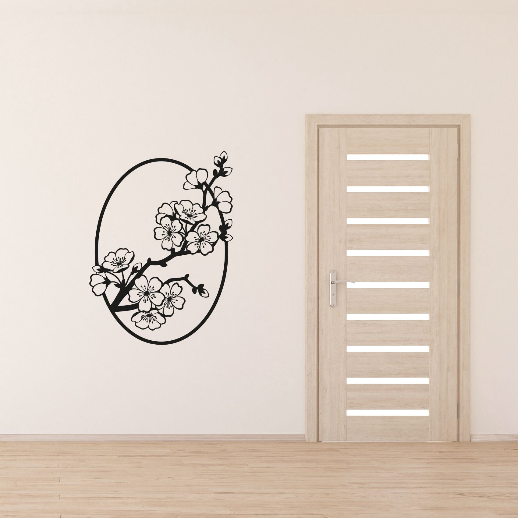 Romantic Flower Cherry Blossom Japanese Plant Sakura Blossoms Wall ...