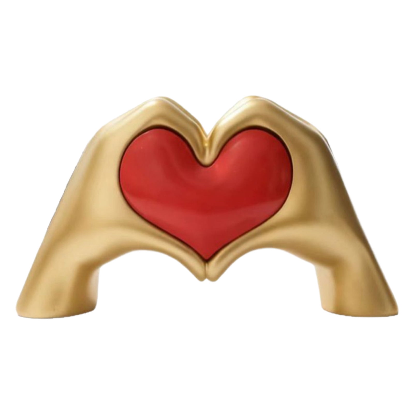 Romantic Heart Shape Resin Figurine For Day Of Love Decoration Display ...