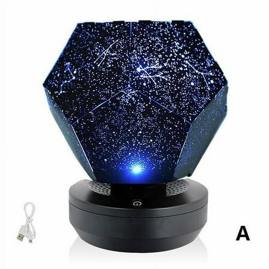 Romantic LED Starry Night Lamp 3D Star Projector Light for Bedroom Decor, USB Music Galaxy Sky ...