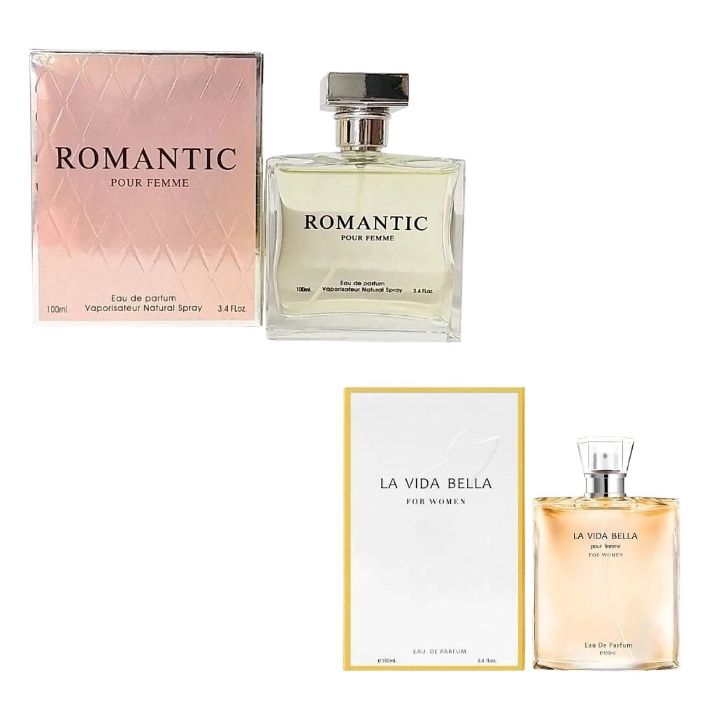 Romantic & La Vida Bella Spray Perfume for Women, 100 ml / 3.4 fl oz ...