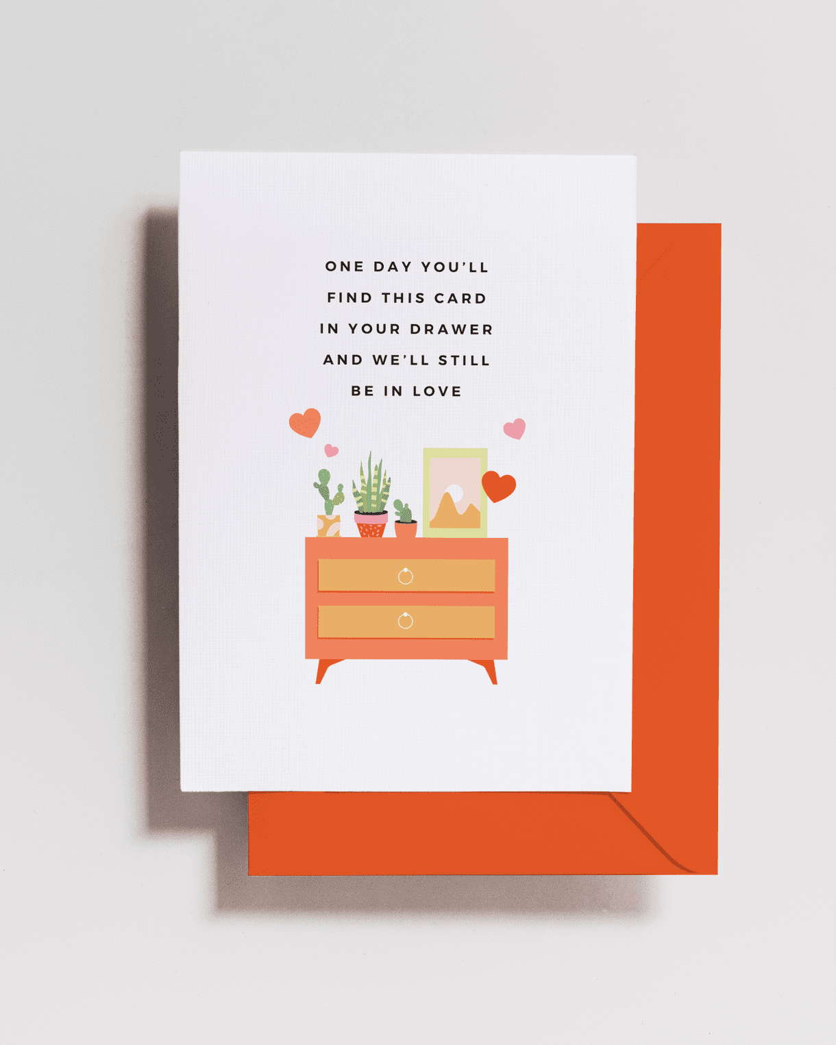 Romantic Love Card – "One Day You'll Find This Card" Design – Colorful ...