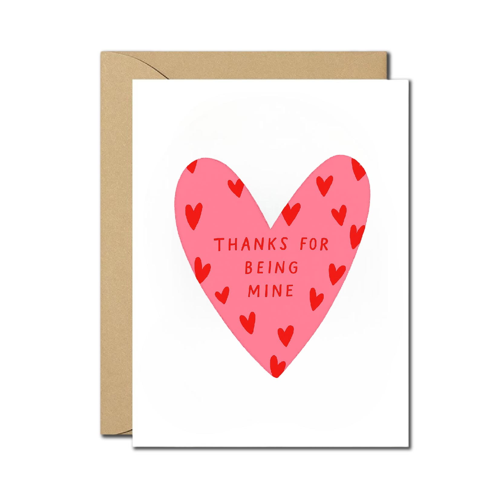Romantic Love Greeting Card – Thanks for Being Mine – Sweet Anniversary ...