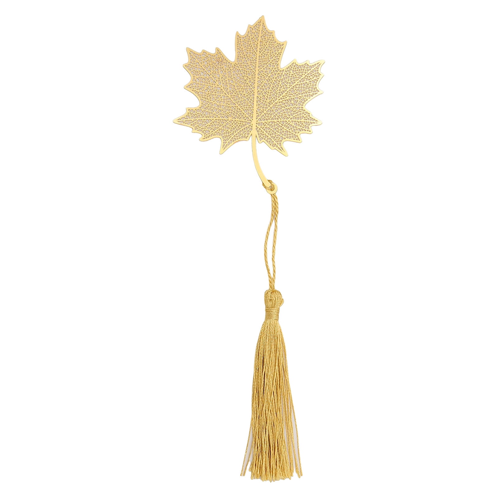 Romantic Maple Leaf-Shaped Metal Bookmarks, Brass With Anti-Oxidation ...