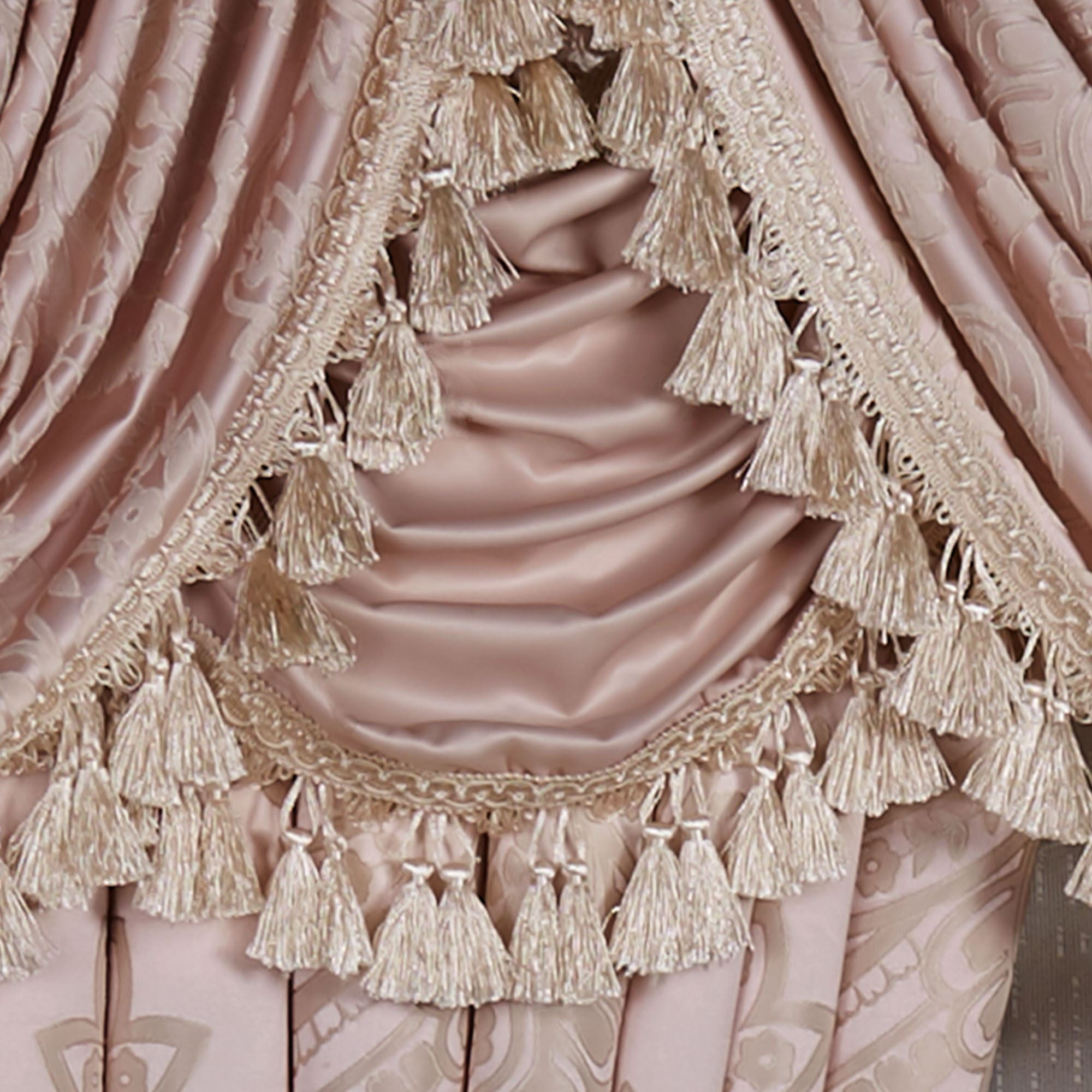 Romantic Princess Solid Blush Window Solid Valance Waterfall 52 x 30 ...