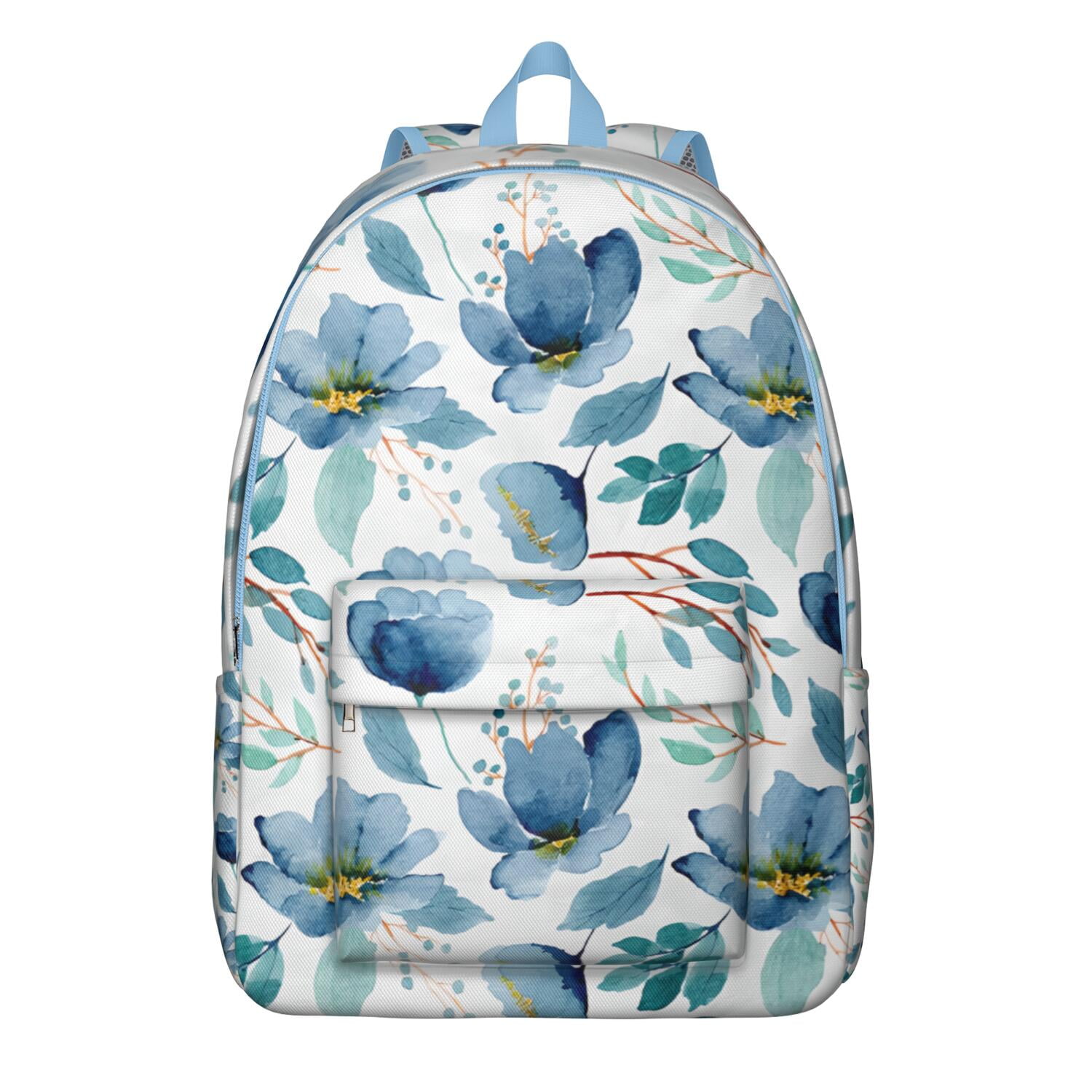 Romantic Rose Backpack - Waterproof Floral Bookbag with Vintage ...