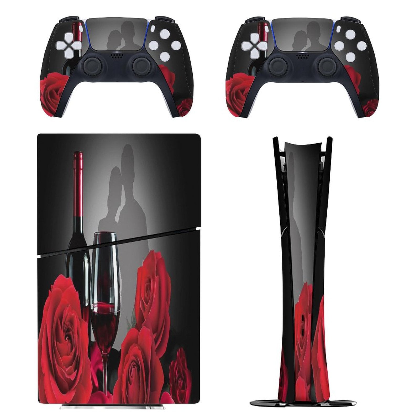 Romantic Rose Wine PS5/PS5 Pro/PS5 Slim Digital Disc Skin Sticker For ...