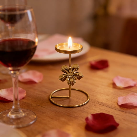 Romantic Rotating Iron Candelabra, Multi-Arm Candle Holders, Decorative ...