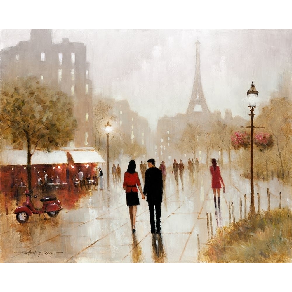 Romantic Stroll Poster Print by E. Anthony Orme - Walmart.com