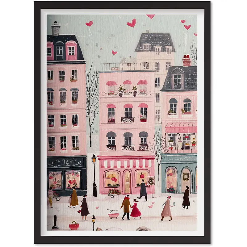 Romantic Valentines Day Print, Cute Couple Art, Love Wall Art ...