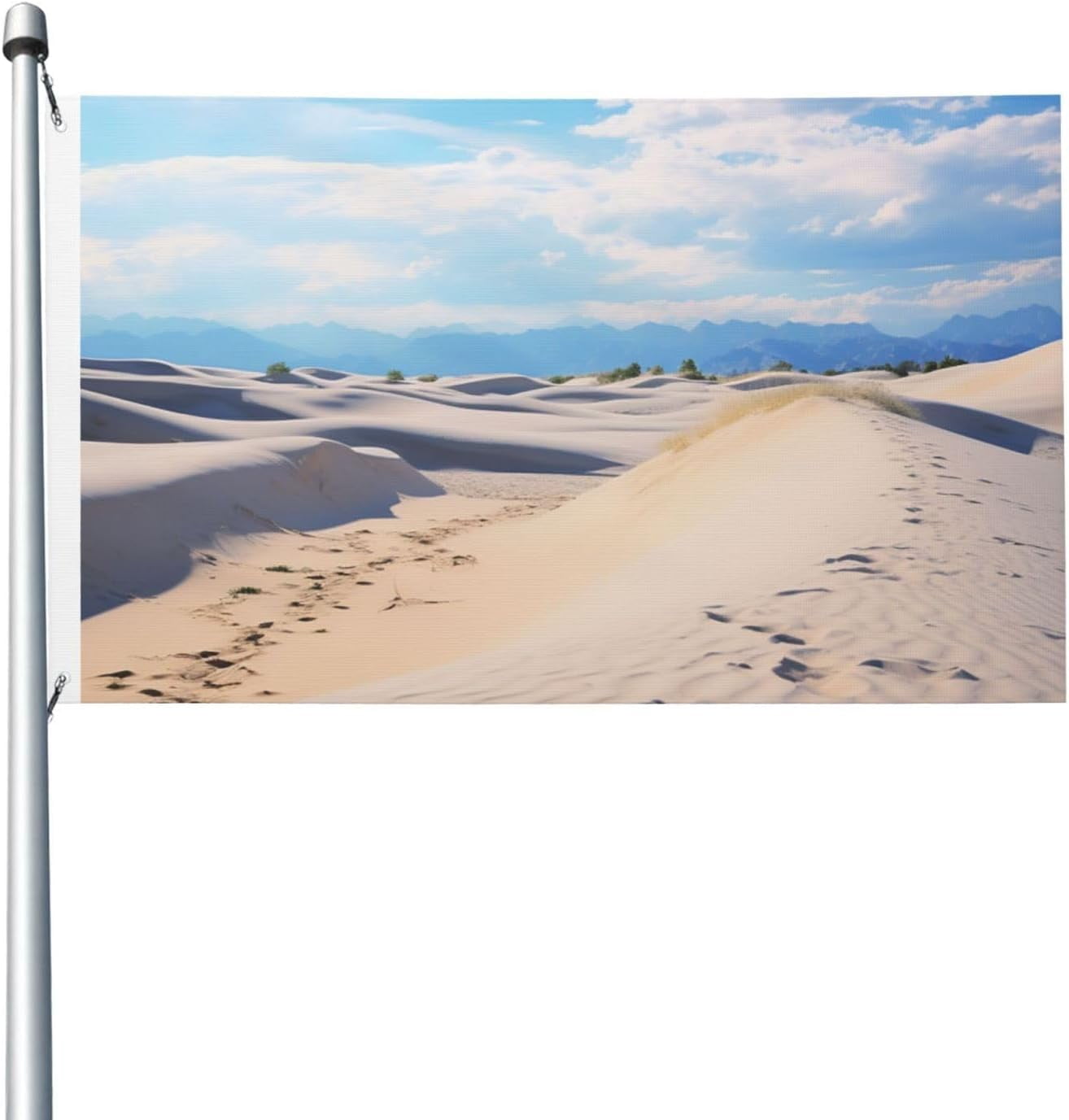 Romantic White Sand Landscape Flag 3x5 ft Flags for Outside Funny ...