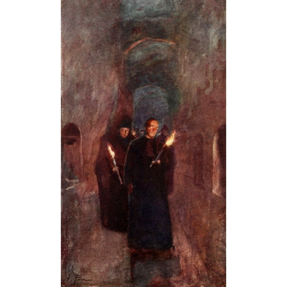 Rome 1905 Procession in the Catacomb of Callistus Poster Print by ...
