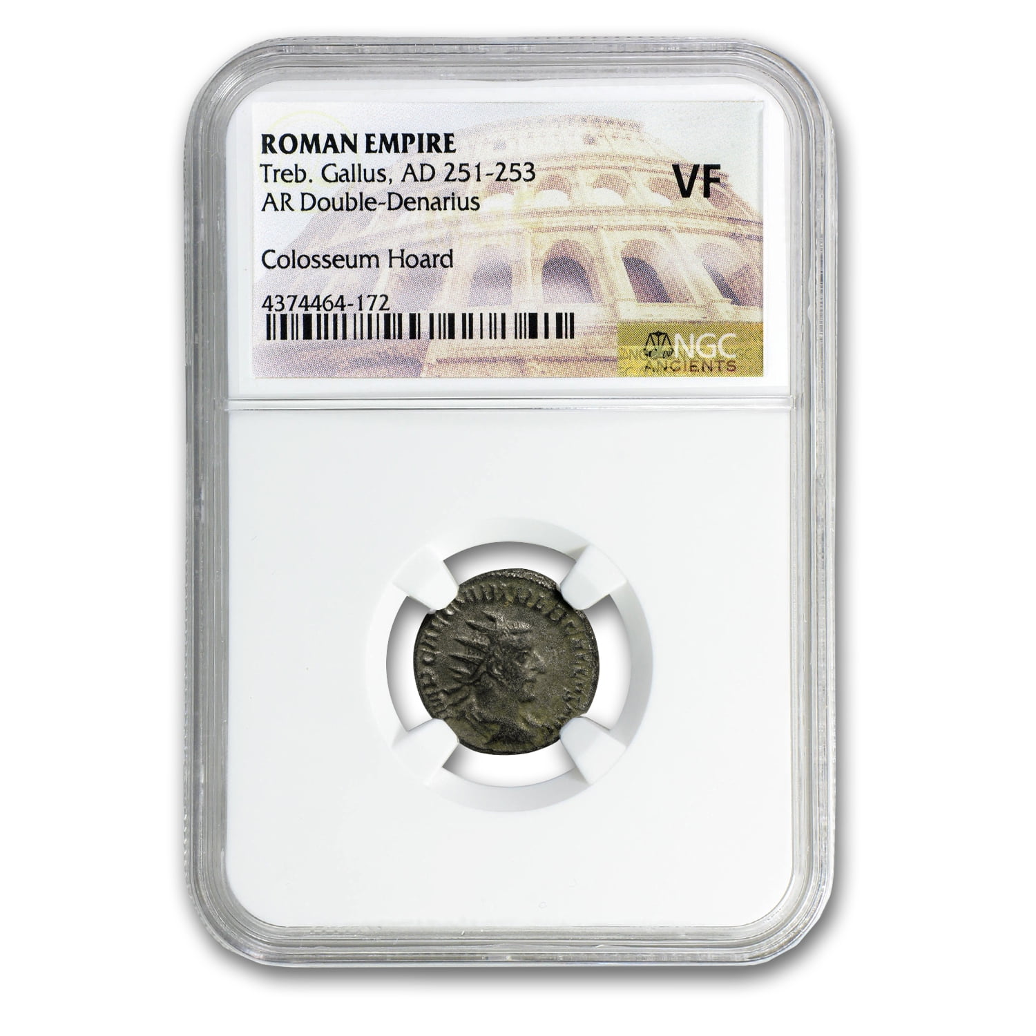 Rome AR Dbl Denarius Treb. Gallus 251-253 AD VF NGC (Random Coin ...