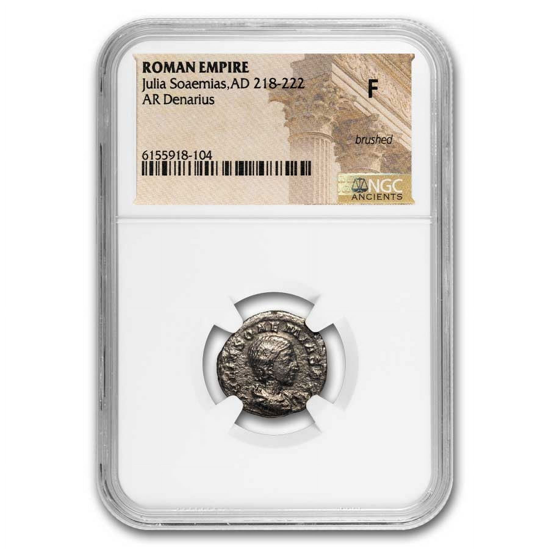 Rome AR Denarius Julia Soaemias 218-22 AD Fine NGC (Random Coin ...